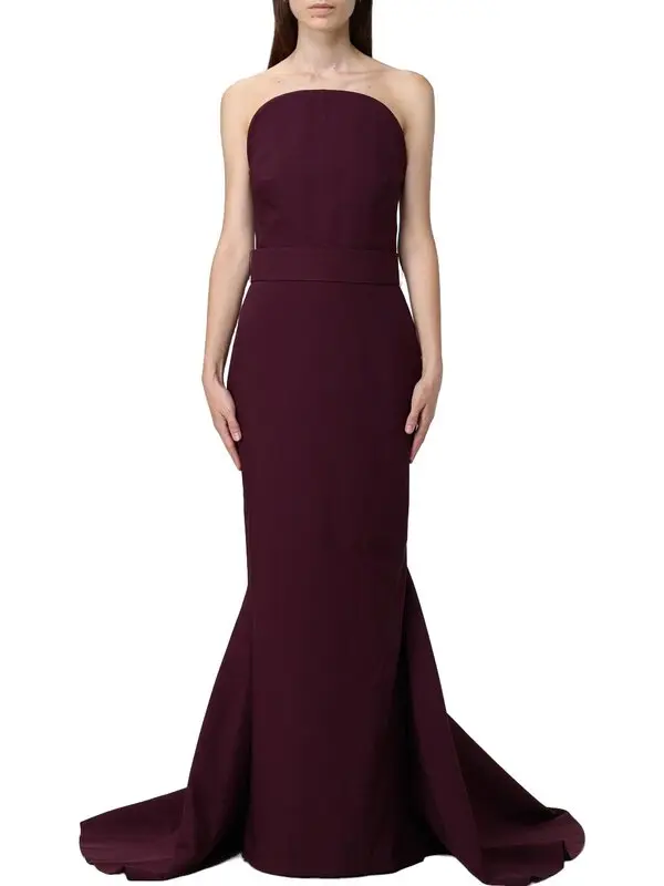 Solace London Strapless Gown - Red