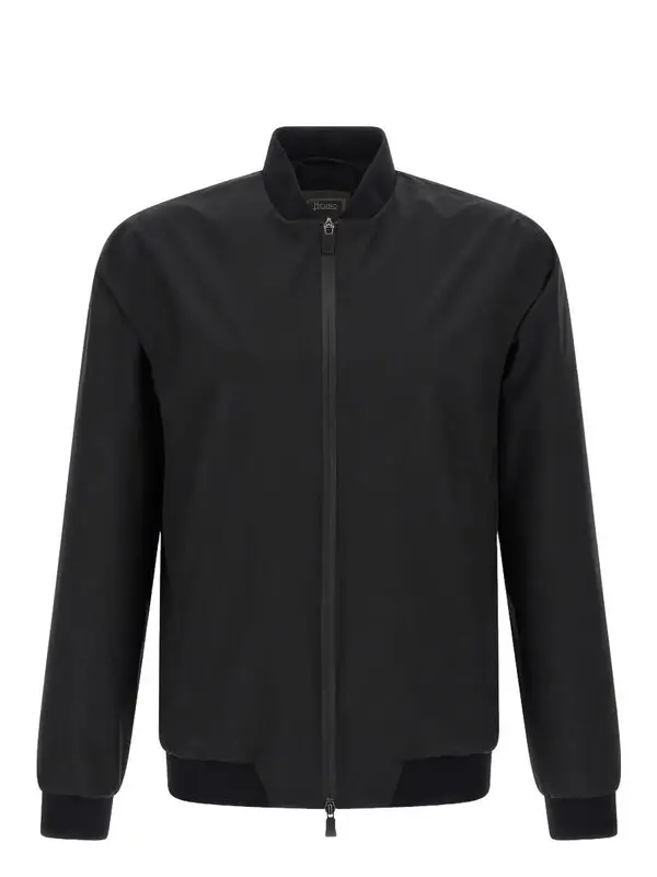 Herno Full-zip Functional Bomber Jacket - Black