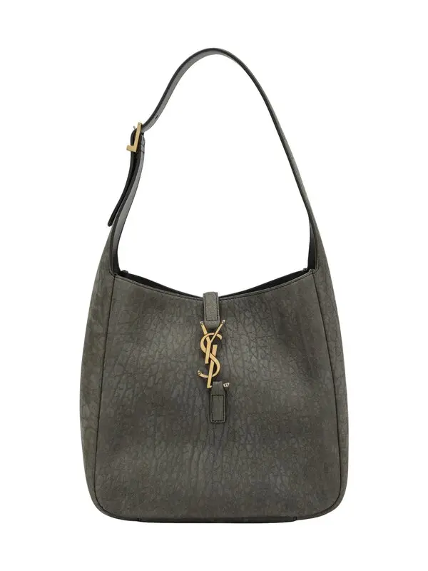 Saint Laurent Le 5 À 7 Soft Micro Nubuck Leather Bag - Gray