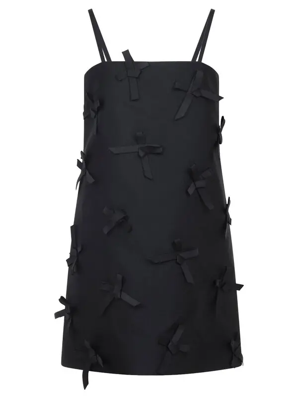 JIL SANDER Dress With Bow Detail - Black