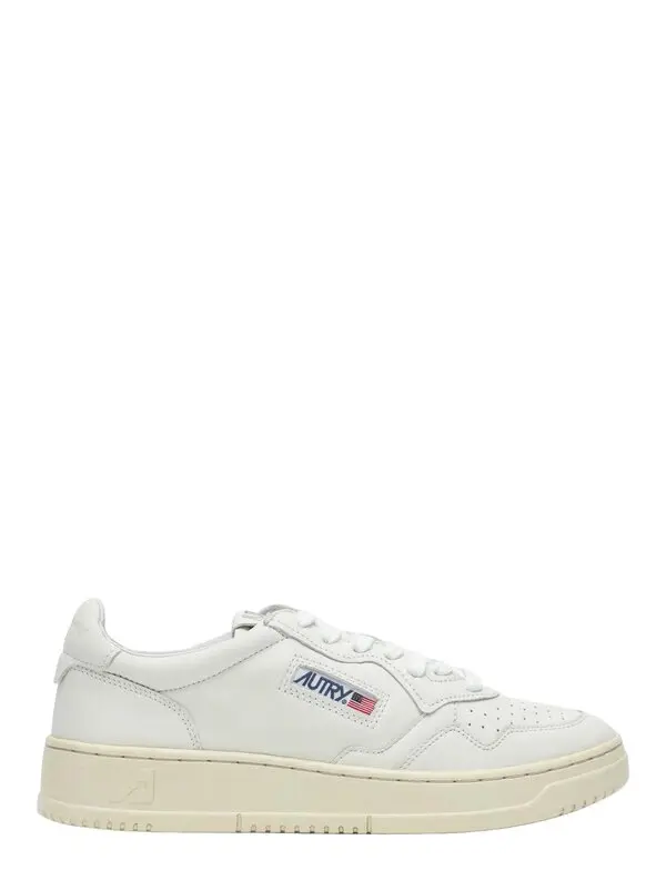 AUTRY Leather Medalist Low Top Sneakers - White