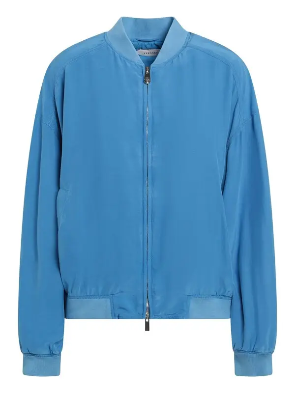Versace Poplin Zip Blouson - Blue