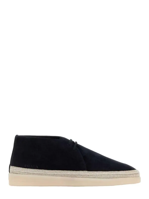 Prada Suede Ankle Boots - Blue