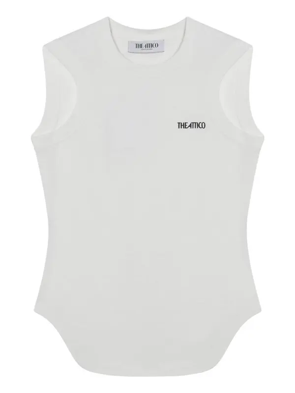 Attico Cotton Tank Top - White
