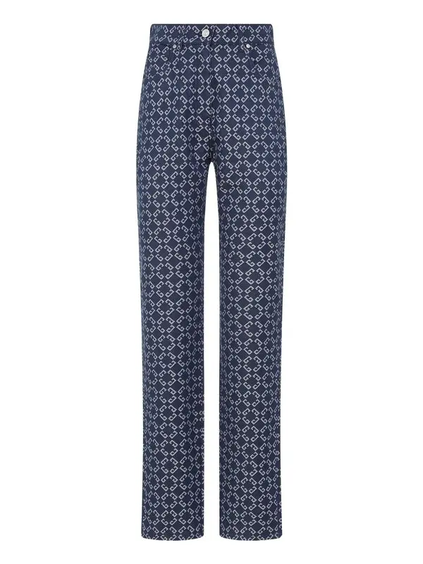 Givenchy Monogram Jacquard Denim Jeans - Blue