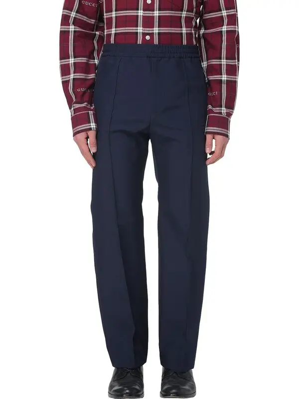 Gucci Polyester Trousers - Blue