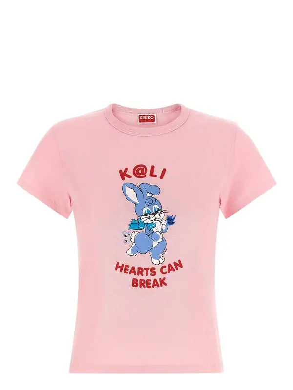 Kenzo Cartoon Graphic T-shirt - Pink