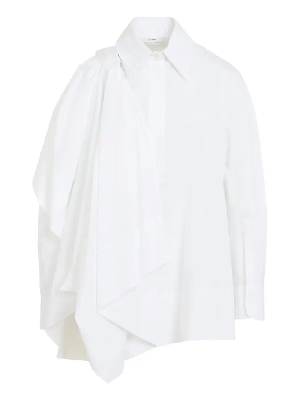 Givenchy Bow Detail Cotton Shirt - White