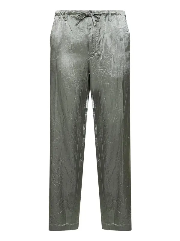 Dries Van Noten Viscose And Cotton Straight-leg Trousers - Multicolor