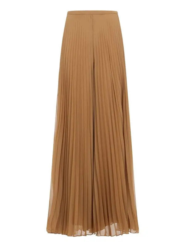 Max Mara Pleated Wide-leg Pants - Multicolor