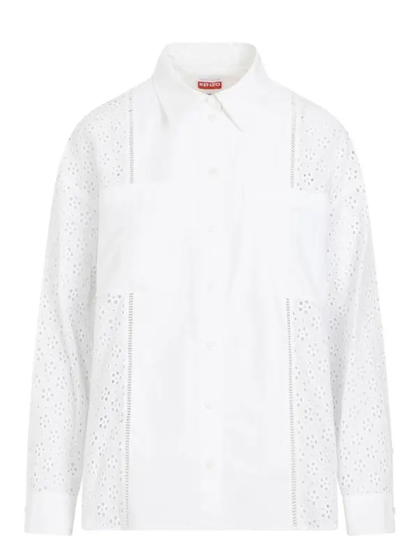 Kenzo Broderie Anglaise Shirt - White