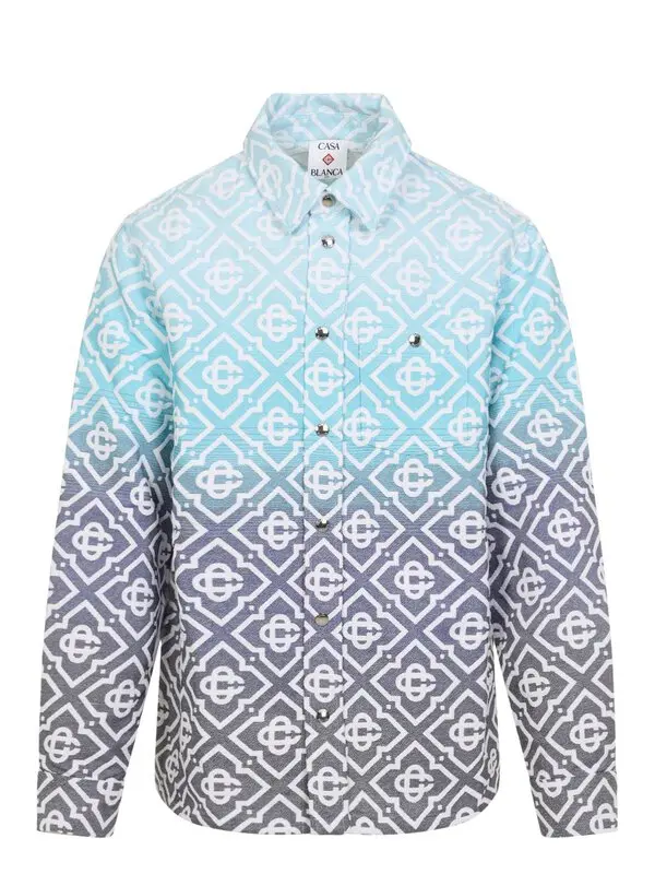 Casablanca Monogram Jacquard Jacket - Blue