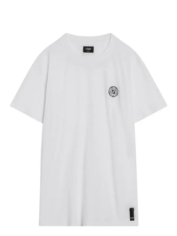 Fendi Slim-fit Cotton T-shirt - White