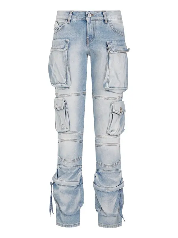 Attico Essie Cargo Jeans - Blue