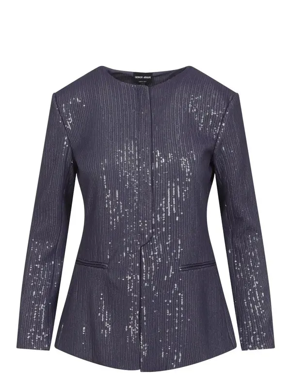 Giorgio Armani Sequined Polyester Jacket - Multicolor