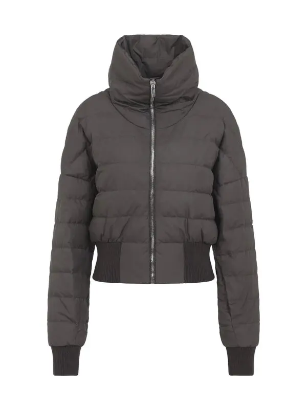 Moncler Cropped Down Jacket - Brown
