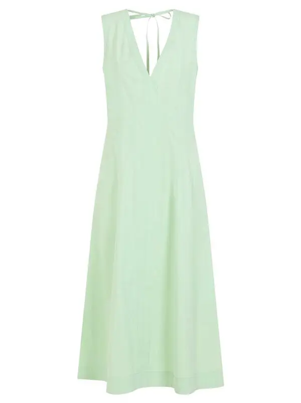 Bottega Veneta Compact Cotton Midi Dress - Green