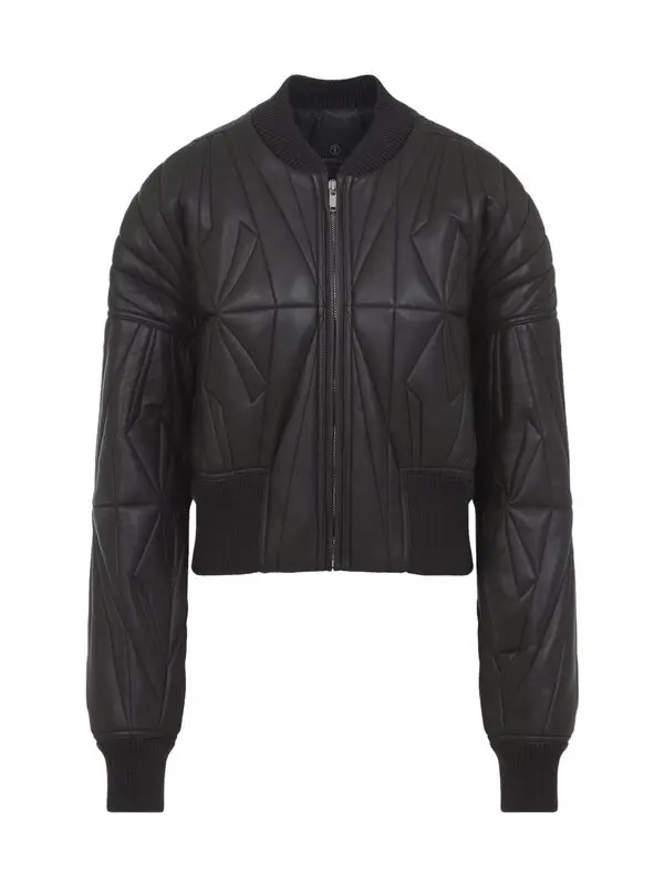 Moncler Geocamo Cropped Jacket - Gray
