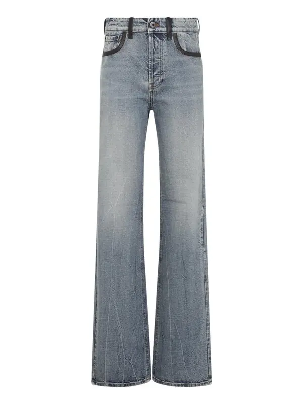 Miu Miu Light Cotton Jeans - Blue