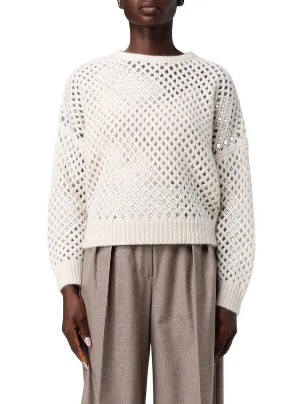 Max Mara Filato Knit Sweater - White