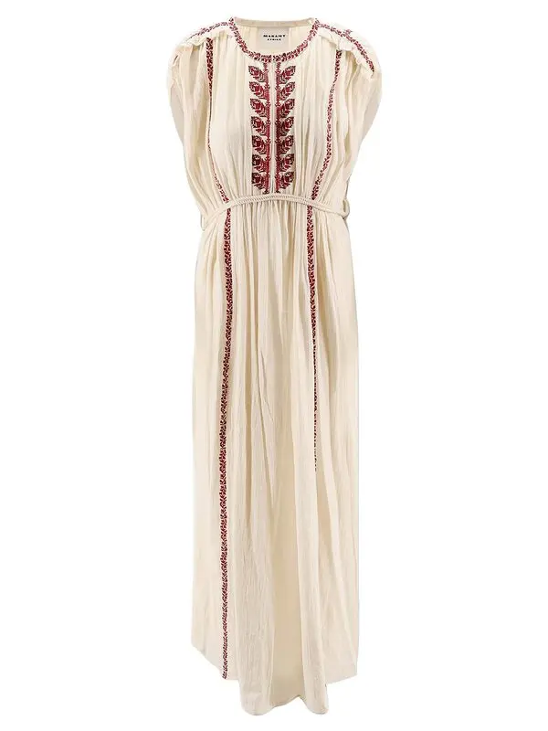 Isabel Marant Étoile Embroidered Cotton Dress - Multicolor