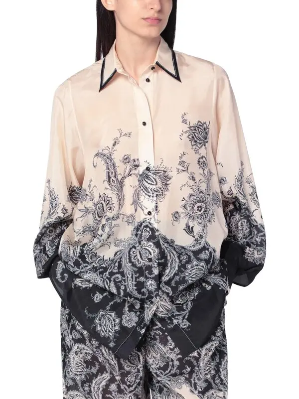 Zimmermann Rhiannon Silk Shirt With Fantasy Print - Multicolor