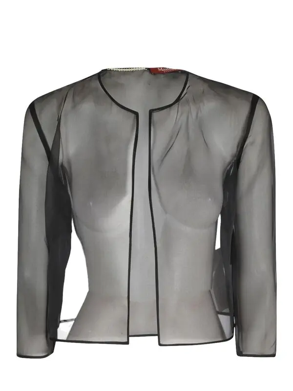 Max Mara Sheer Top - Black