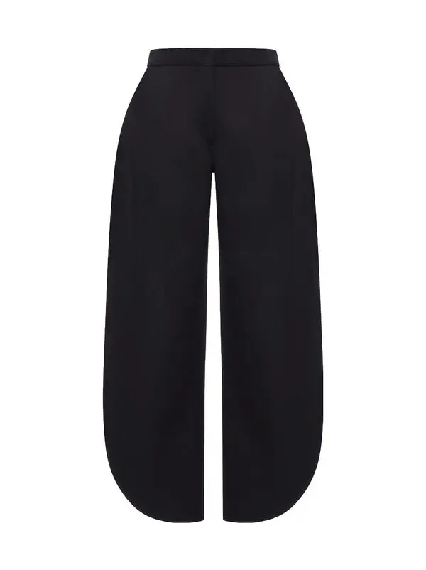 Alaïa Petal Wool Trousers - Black