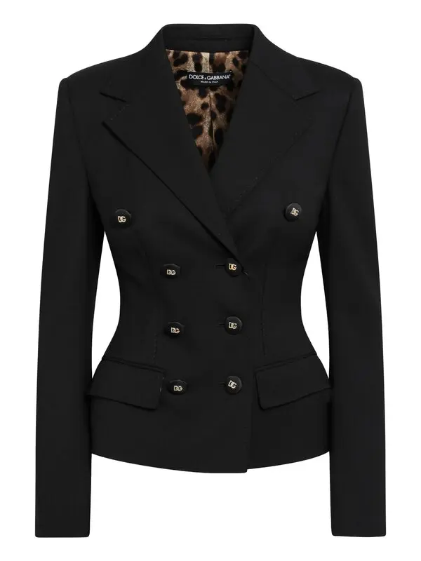Dolce & Gabbana Single-breasted Wool Jacket - Black