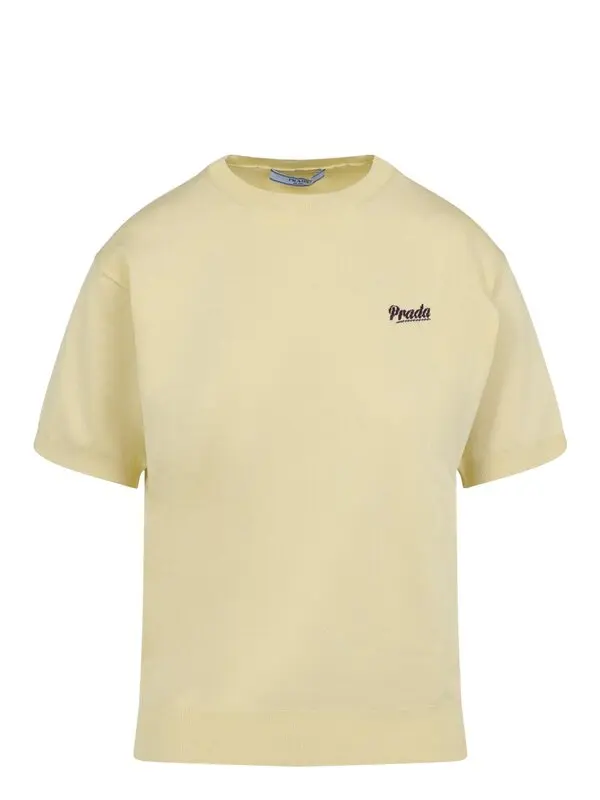 Prada Recycled Silk Blend T-shirt - Multicolor