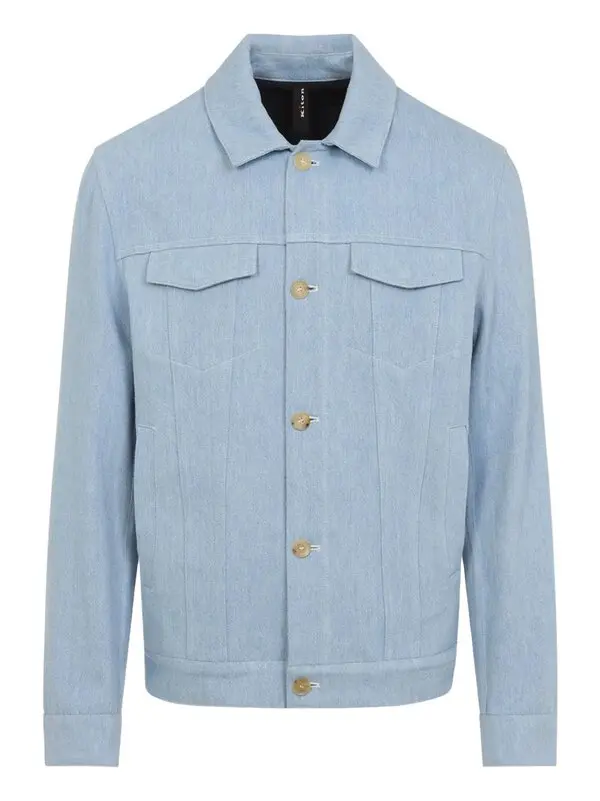 Kiton Light Cotton Jacket - Blue