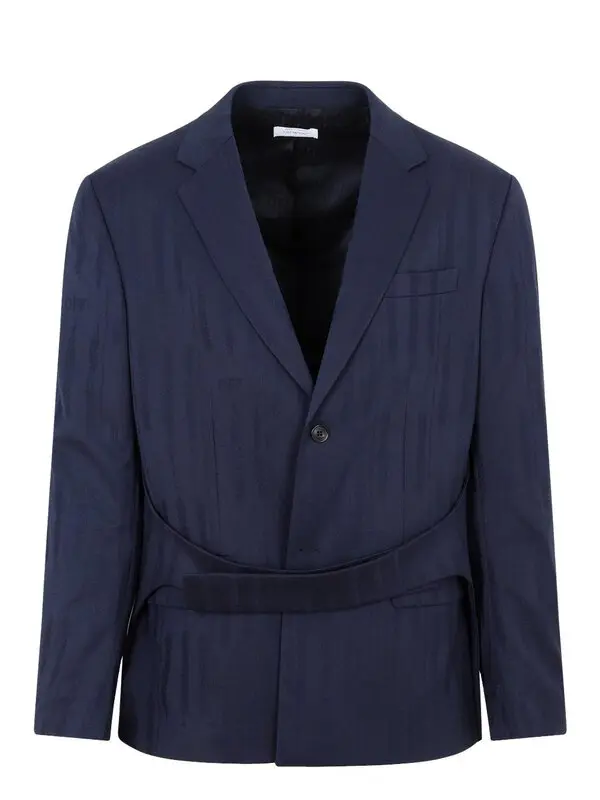 Off-White Shibori Relaxed Jacket - Blue
