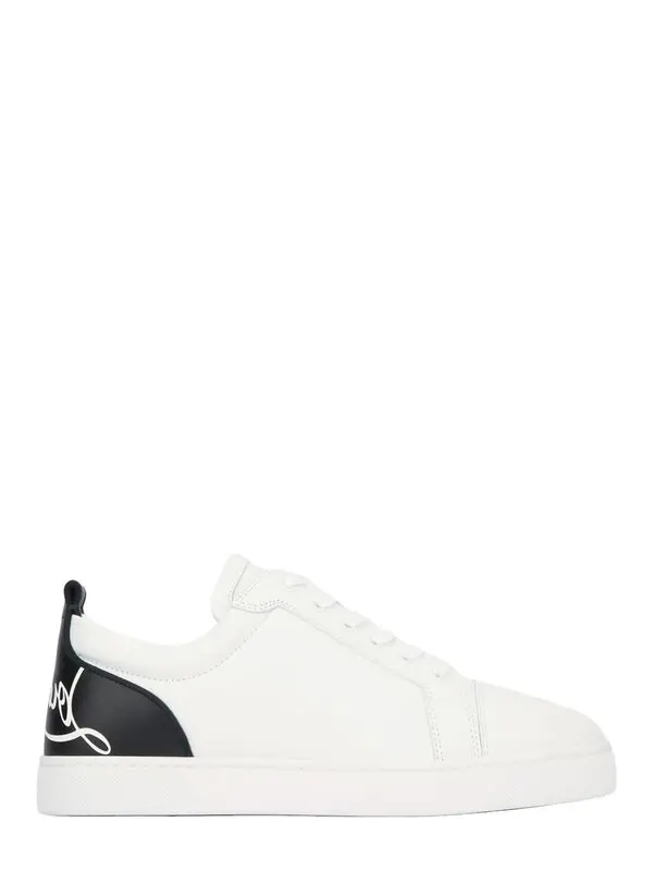 CHRISTIAN LOUBOUTIN Calf Leather Sneakers - White