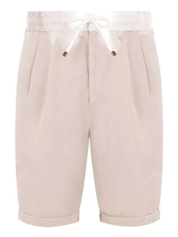 Brunello Cucinelli Linen Bermuda Shorts - Multicolor