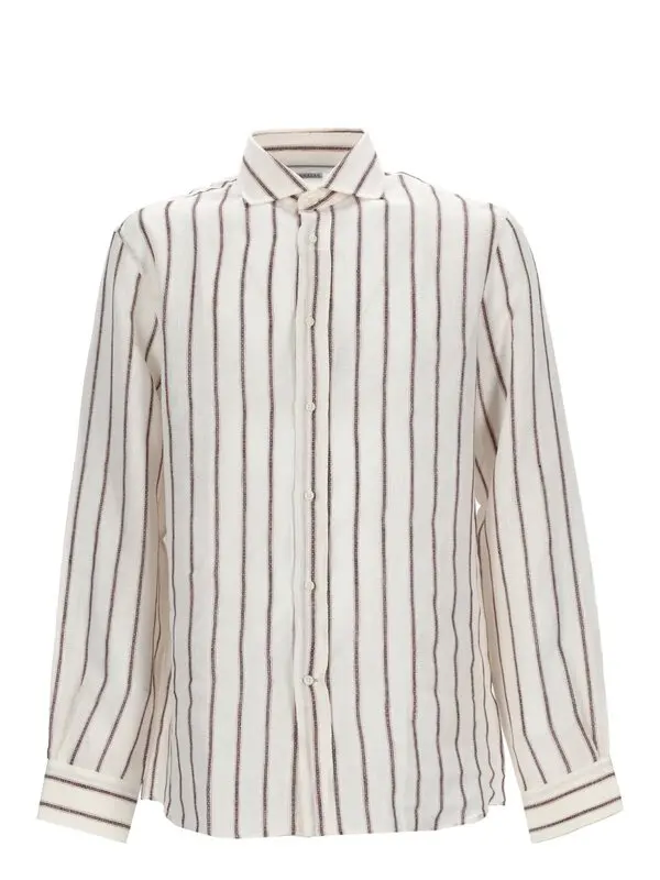 Brunello Cucinelli Camicia In Lino - Multicolor