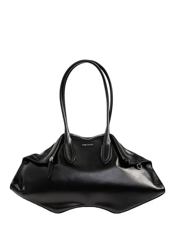 Alexander McQueen Manta Nappa Leather Bag - Black