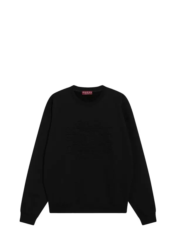 Gucci Brushed Cotton Jersey Sweatshirt - Black