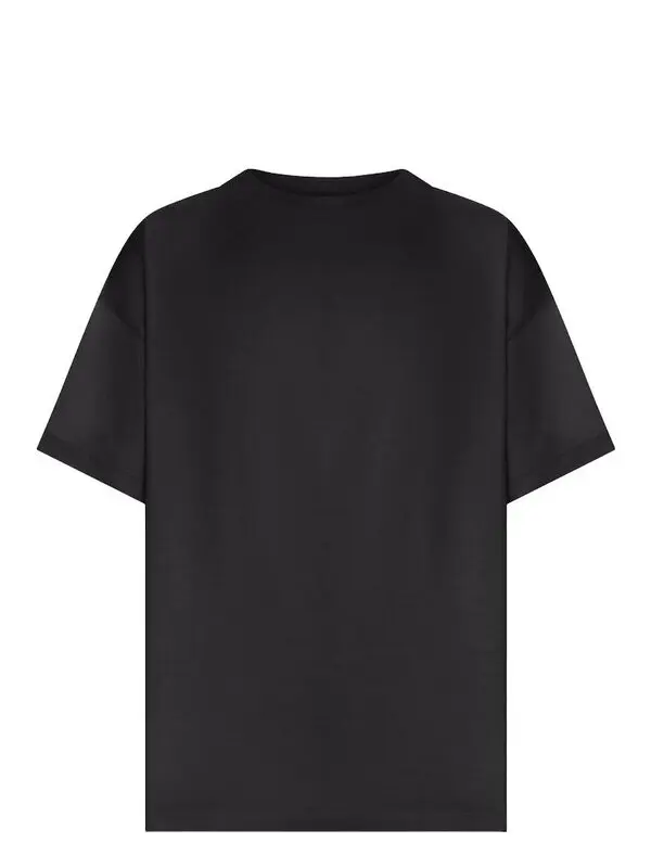 Fear Of God Oversized Crew-neck T-shirt In Cotton Blend - Black