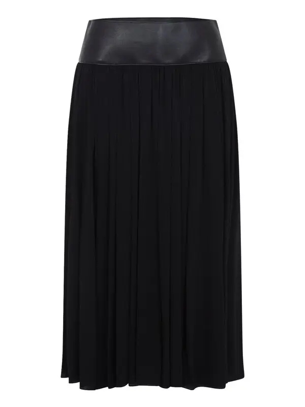 Alaïa Belt Midi Skirt - Black