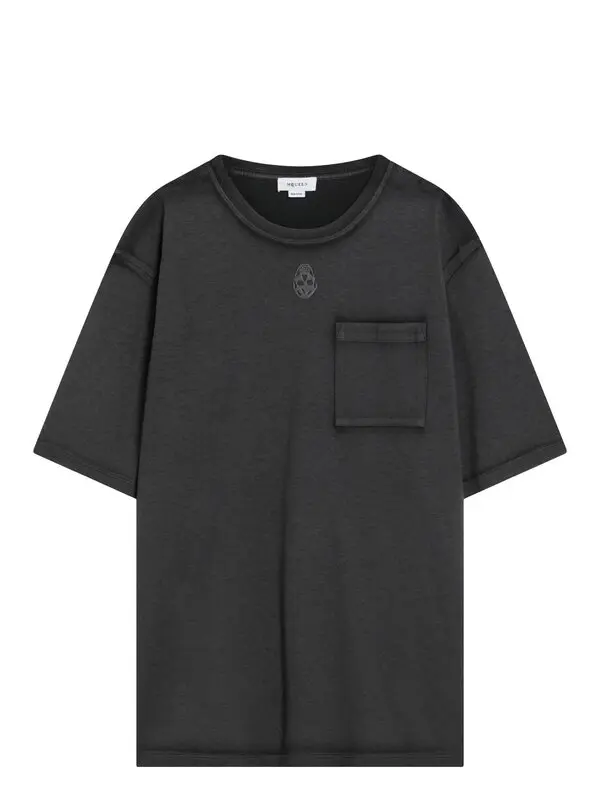 Alexander McQueen Faded Skull T-shirt - Black
