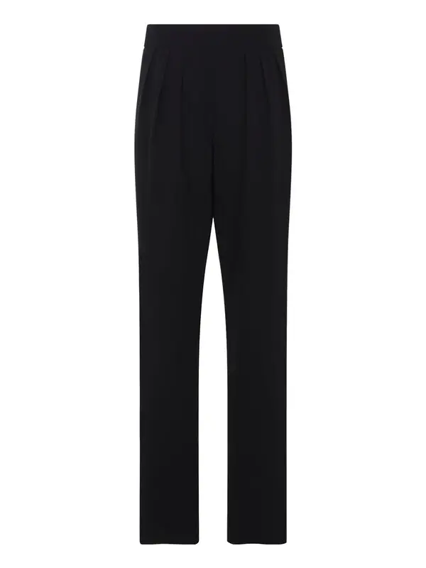 Giorgio Armani Silk Trousers - Black