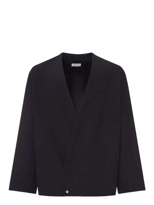 Fear Of God Cropped Wool Jacket - Black