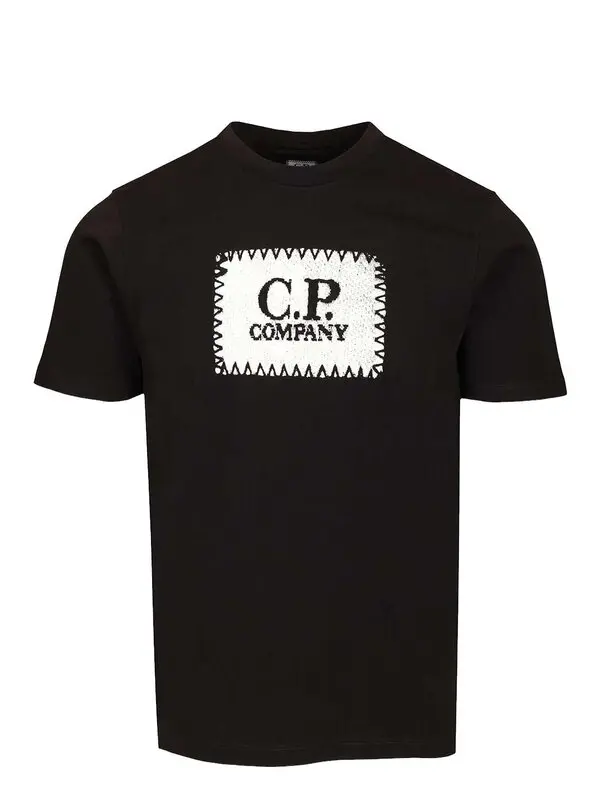 C.P. COMPANY Logo Label T-shirt - Black