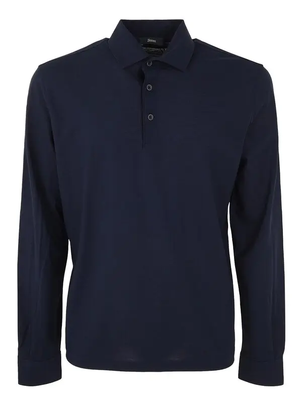 Herno Long Sleeves Polo - Blue