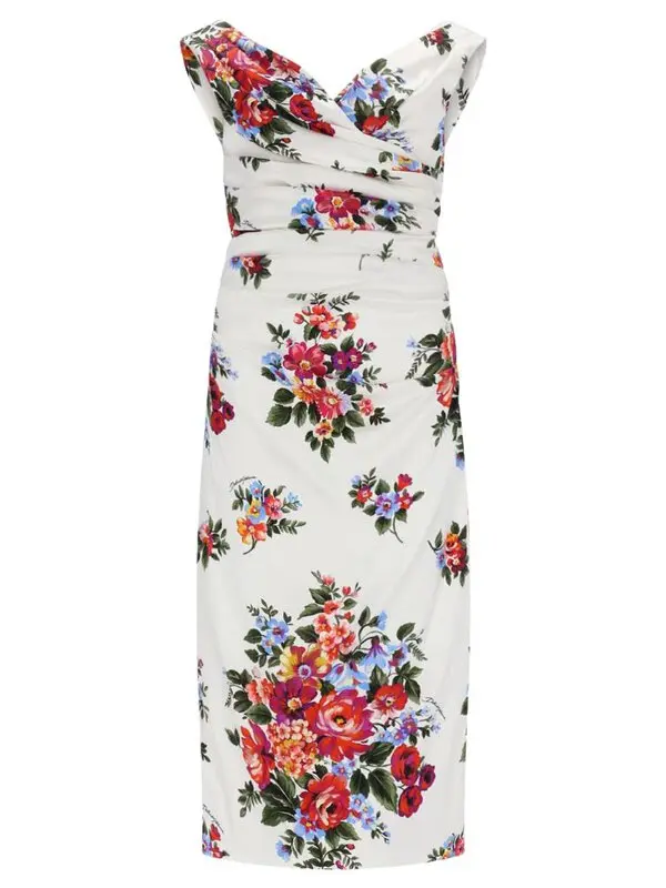 Dolce & Gabbana Printed Viscose Blend Dress - Multicolor