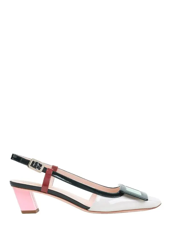 ROGER VIVIER Bv Lacquered Buckle 45 Pumps - Multicolor