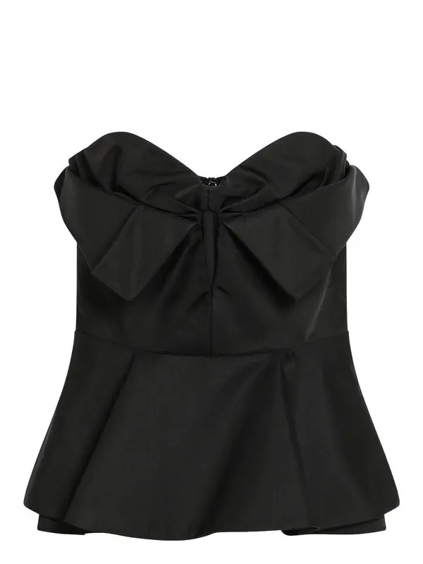 Alexander McQueen Strapless Corset Top - Black