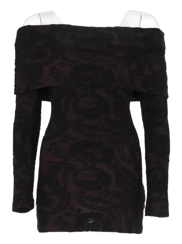 Etro Maglia Con Motivo Paisley Foliage - Black