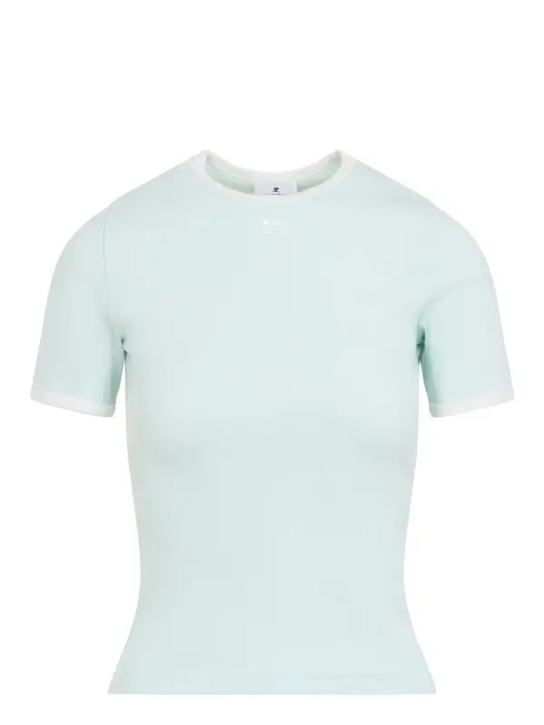 COURREGES Signature T-shirt - Blue