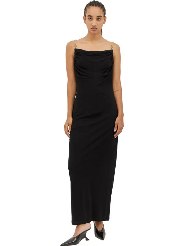 Bottega Veneta Viscose Jersey Maxi Dress - Black